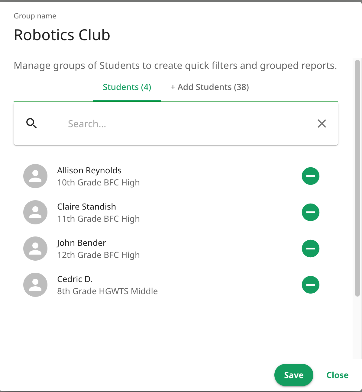 How to create student groups in Schoolytics