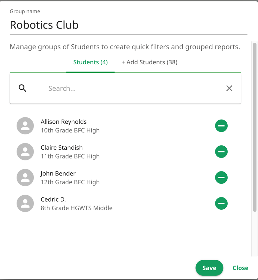 How to create student groups in Schoolytics
